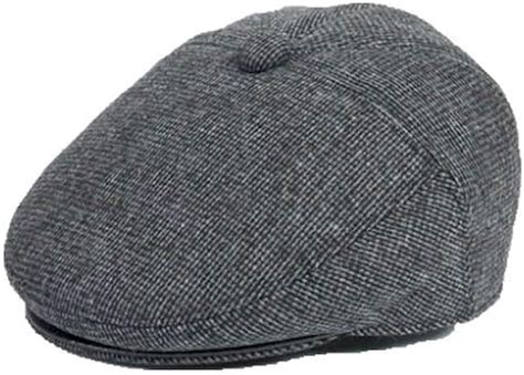 Qgcute Middle Aged Elderly Mens Hats Warm Caps Thick Earmuffs Windproof