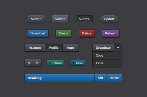 Dark Css Ui Kit Masterbundles