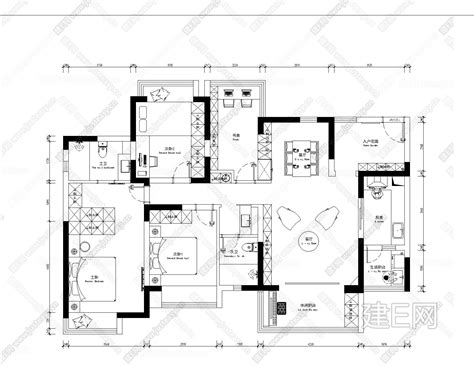 现代家装cad平面布置图施工图下载 施工图现代家装cad平面布置图下载 施工图现代家装cad平面布置图免费下载 建e室内设计网