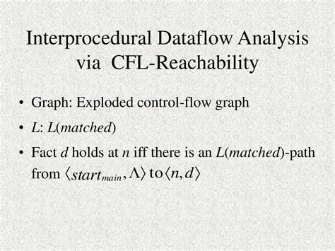 program analysis via graph reachability ppt download