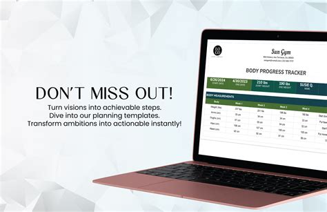 Body Progress Tracker Template In Excel Google Sheets Download Template Net