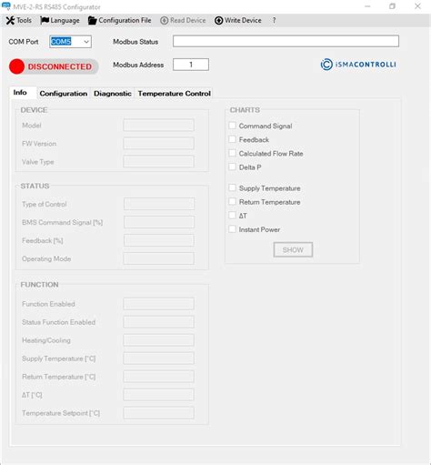 modbus configurator user interface
