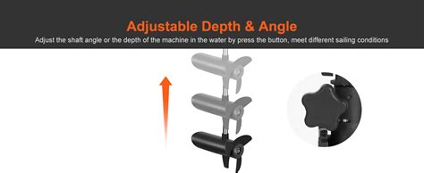 Vevor Electric Trolling Motor 86lb Thrust Transom Mounted 24 Volt Boat Motor Variable Speed 10