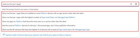 使用自然語言探索 Intune 資料並採取動作 Microsoft Learn