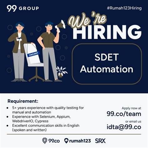 hiring sdet automationtesting qaengineer selenium appium… sari hikmah