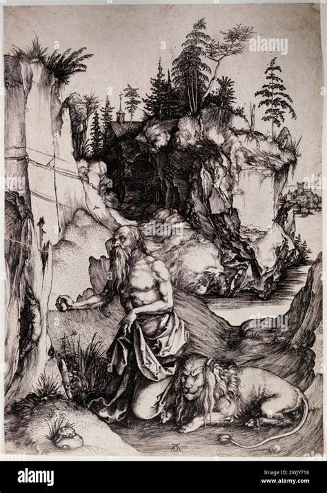 Albrecht Dürer 1471 1528 Saint Jérôme In Penance Bartsch 61 1496 Museum Of Fine Arts Of