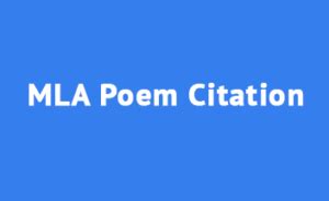 How To Cite A Poem In MLA Style Blog MaxHomework Com