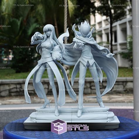 Lelouch Lamperouge And Cc 3d Print Stl Code Geass 3d Model Specialstl