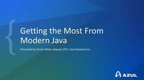 Getting The Most From Modern Java Ppt