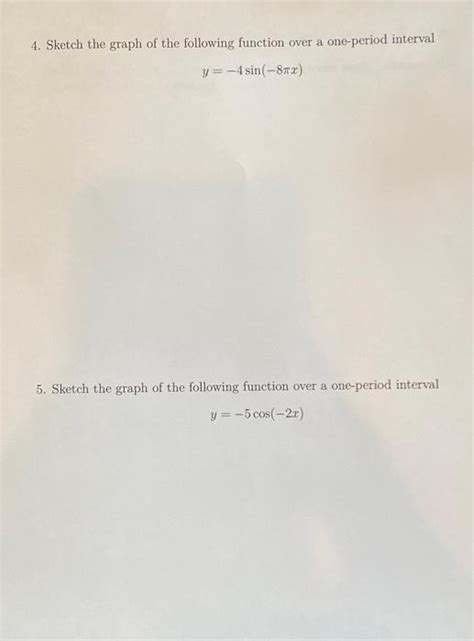 solved 4 sketch the graph of the following function over a