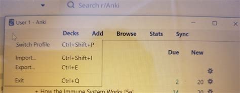 Missing Menu Bar In Anki21 Ranki