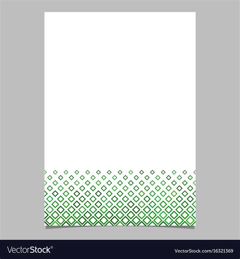 Brochure Template From Green Diagonal Square Vector Image