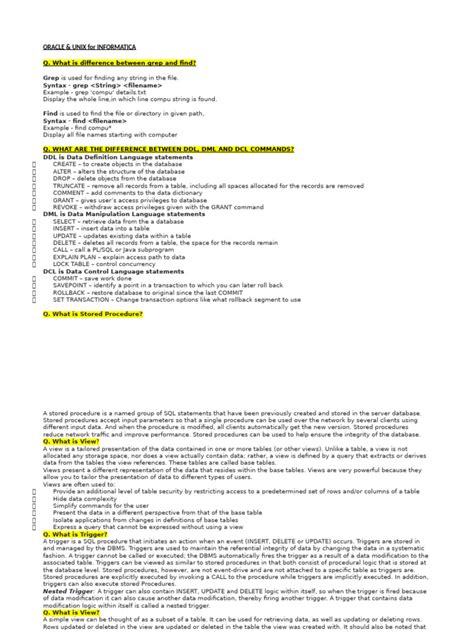 Oracle And Unix Pdf