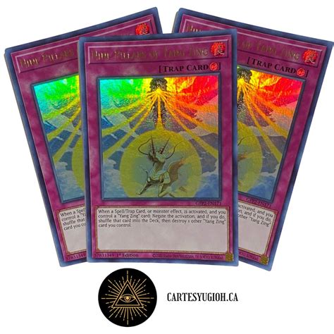 Nine Pillars Of Yang Zing Playset X3 Cartes Yu Gi Oh