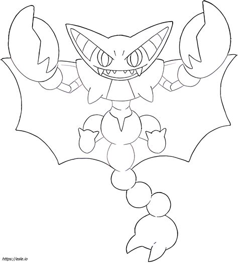 Gliscor Pokémon Coloring Page Gliscor Pokémon Coloring Page