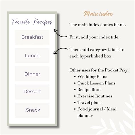 Split View And Slide Over Digital Menu Organizer Customizable Pre