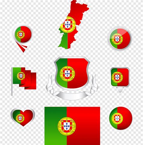 빨간색과 초록색 깃발 포르투갈 포르투갈의 국기 국기 사진 Png Pngegg