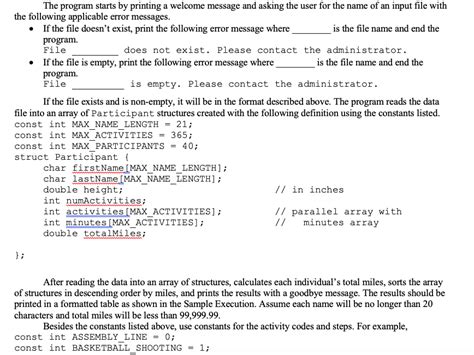 solved cisp 1010 lab4 arrays of structures introduction