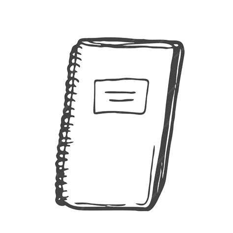 Premium Vector Vector Sketch Of Notepad Hand Draw Illustration Sketch