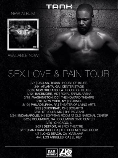Tank Announces Sex Love And Pain Tour New Randb Music