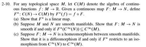 General Topology Showing A Continuous Function Is Smooth