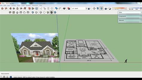 Sketchup เขียนแบบบ้าน 1 ชั้น ง่ายๆด้วยโปรแกรม Sketchup ตอนที่1 Youtube