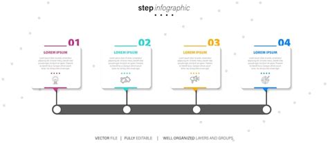 Premium Vector Timeline Infographic Thin Line Design With Icons Template For Graph Diagram