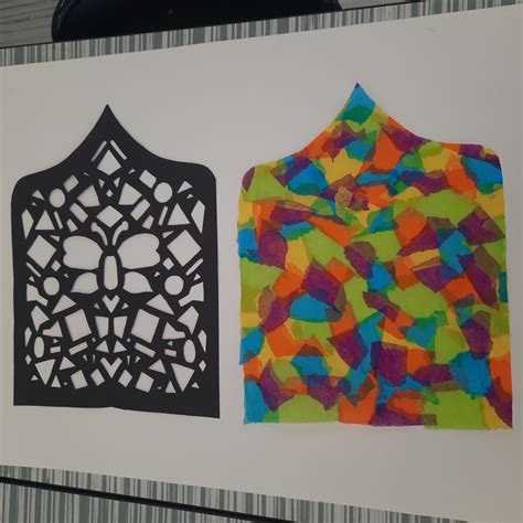 A Faithful Attempt Tissue Paper Stained Glass Art Project