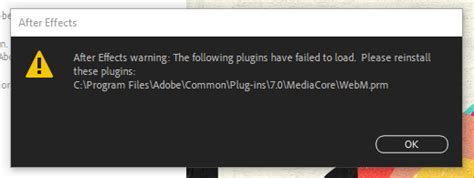 The Following Plugins Have Failed To Load Webmprm Adobe Product Community 14835288