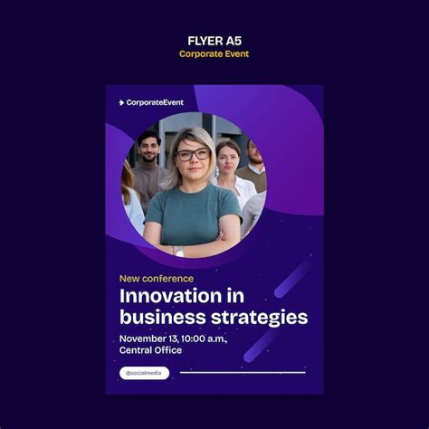 Free Psd Gradient Corporate Event Template