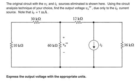 solved the original circuit with the vi and iſ sources