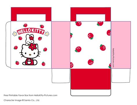 Hello Kitty Bag Бумажные шаблоны Коробочки Поделки