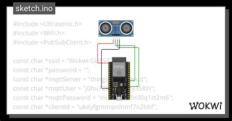 Sensor Khoang Cach Wokwi ESP32 STM32 Arduino Simulator