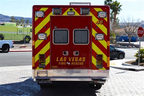 2853 Las Vegas Fire And Rescue 2023 Dodge Ram 4500 Type 1 Ambulance