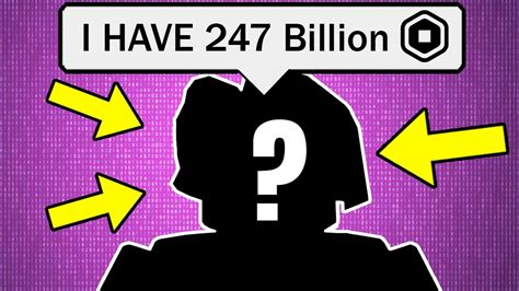Richest Player On Roblox Youtube