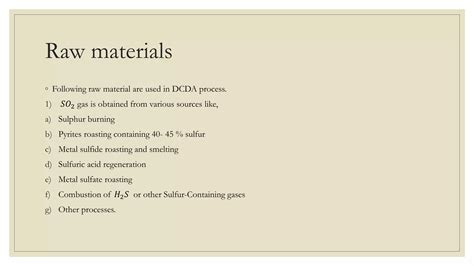 Upct Sulfuric Acid Dcda Method Pptx