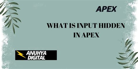 What Is Input Hidden In Apex Learn Salesforce With Anuhya Digital