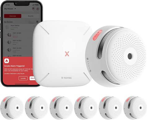 X Sense Smart Rökdetektorer Xs01 M Med Sbs50 Basstation Certifierad