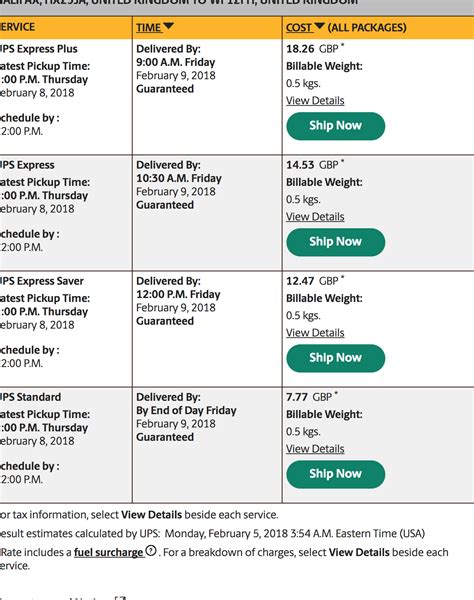 Rates Differ From Ups Website · Issue 201 · Gabrielbullphp Ups Api