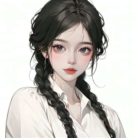 纯欲高级长发御姐微信头像 AI清冷优雅脸女生头像