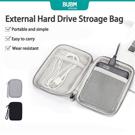 Bubm Electronics Travel Portable External Hard Disk Hdd Protection Case Cover 2 5” Shopee