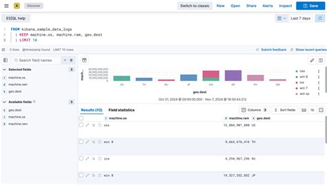 Using Esql Kibana Guide 816 Elastic