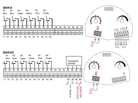 Bwr 6 Series Winding Temperature Controller Winding Temperature Indicator Transformer