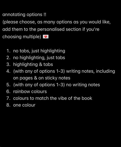 Custom Book Annotations Etsy