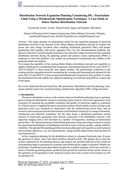 pdf distribution network expansion planning considering dg