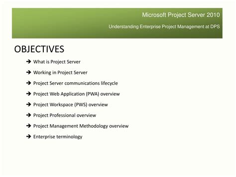 Ppt Welcome To Microsoft Project Server 2010 Training Powerpoint Presentation Id5327897