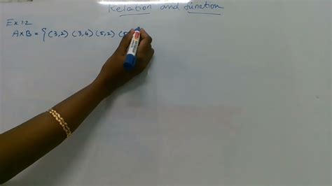 10th std maths relation and function examples part 1 youtube