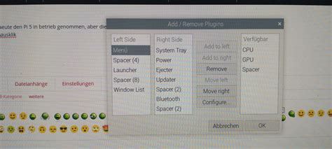 Pi 5 Mit Neustem Bookworm Taskbar Marginal Allgemeines Deutsches