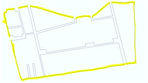 Shapefile Fill In Gaps Between Rooms In Floor Plan Using Arcgis