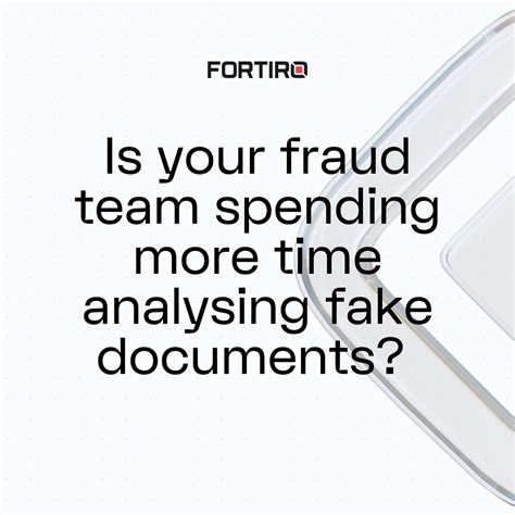 Frauddetection Documentfraud Fortiro